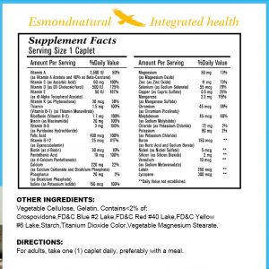 Esmond Natural ABC Senior Plus Multivitamin – Power Nutritional